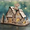 Christmas Santa House Scene Laser Cut File Glowforge 3D Christmas House ...
