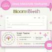 Bloom & Blush Email Signature Template | Editable Canva Design - Etsy