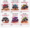 Monster Truck Valentine Cards for Kids. Printable Classroom Valentines ...