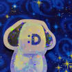 Sparkle Ipup Holographic Nostalgia Sticker - Etsy