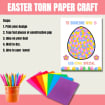 Easter Bunny Torn Paper Craft, Kids DIY Art Activity (printable PDF ...