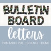 Science Themed Bulletin Board Letters - Etsy