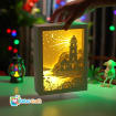Lighthouse Paper Cut Light Box SVG Template – 3D Layered Lightbox ...