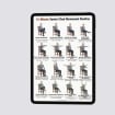 Senior Chair Exercise Poster, Seated Exercises for Seniors, 16 Minute ...