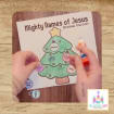 Names of Jesus Christmas Tree Craft | Winter Christian Activity for ...