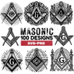 Masonic SVG PNG Design Bundle: Freemasonry Clipart - Etsy