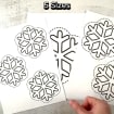 Printable Snowflake Cutouts: Winter Craft Designs (instant Download) - Etsy