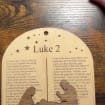 Nativity Ornament | Luke 2 Scripture Ornament | 3D Manger Scene Laser ...
