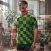 Superhero Checkerboard Shirt Royal Blue & Red - Etsy