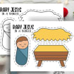 Printable Build a Baby Jesus in Manger Nativity Cut & Paste Bible ...