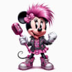 5 PNG Minnie Rocker Punk PNG Design High Resolution Tshirt Sublimation ...