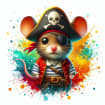 5 Png Pirate Mouse High Quality Sublimation Printing Digital Download T ...
