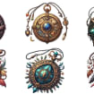 Mythical Talisman Clipart Watercolor | Mythical Clipart | Talisman PNG ...