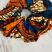 Oversized Ankara Scrunchie, Jumbo African Print Elastic Hair Tie, Afro ...