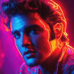 40 Elvis Presley Neon Light Clipart PNG Bundle, Glow Elvis Presley ...