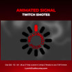 Animated Buffer Twitch Emote: Lost Connection Signal for Twitch/kick ...
