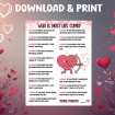 Galentine's Day Game, Who is Most Like Cupid, Valentines Day Game for ...