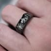 The Fool Tarot Card Ring in Black, Stainless Steel Ring in Multi Colors ...