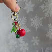 Apple Core Beaded Keychain : Y2k Fruit Bag Charm Accessory - Etsy