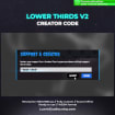 Creator Code Lower Thirds: Animated Stream Overlay (digital Download ...