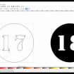 Calendar Number SVG, Instant Download Dark Circle Number and Letter ...