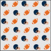Football Backgrounds Blue & Orange - Football Digital Papers - Blue and ...