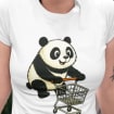 Funny Panda With Shopping Cart PNG | Cute Cartoon Panda Clipart ...