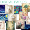 Peter Pan Digital Papers,stained Glass Digital Papers,stained Glass ...