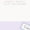 Simple Pastel Flip Calendar and Pocket Chart Cards for Pastel Classroom ...