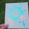 Paw Print Splatter Car Decal Dog Paw Print for Car Bumper Sticker Paw ...