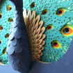 Peacock SVG Shadow Box Template: Layered Paper Cut (digital Files) - Etsy