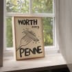 Worth Every Penne Poster, Pasta Night Poster, Hand Drawn Kitchen Art ...