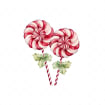 Watercolor Peppermint Clipart, Cute Christmas Candy Cane Bark ...
