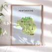 Perthshire Map - Illustrated Map of Perthshire Print / Travel Gifts ...