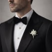 Lily of the Valley Poirot Lapel Pin Tussie Mussie Pin White Boutonniere ...