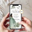 Quinceañera Save the Date Digital Sage Green + FREE Printed Invitation ...