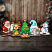 Laser Cut Christmas Standing Santa Reindeer Gnome Table Decoration Svg ...