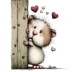 Whimsical Love Peek Animals Clipart Bundle Peeking Animals 70 PNG - Etsy