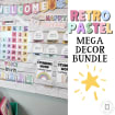 Pastel Classroom Decor Growing Bundle, Retro Pastel Classroom Theme ...