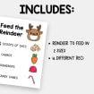 Feed the Reindeer, 16 Christmas Sensory Bin Recipe Cards, Holiday ...