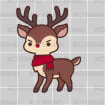 Pngtuber - Rudolph | Red Nose | Cute | Chibi | Kawaii | Twitch ...