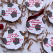 Soccer Ball Class Valentine's Day Tags | Sports Printable Gift Tag - Etsy
