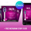 2x SALSA Photo Booth Flyer, Premade Business Social Media Flyer, SALSA ...