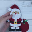 Handmade Paper Die Cut CHRISTMAS SANTA CLAUS (style 2) Paper Piecing ...