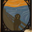 The Scream Shadow Box SVG Template, Edvard Munch Art Papercut Lightbox ...