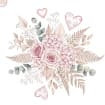 Light Pink Valentine PNG Clipart Cute Heart Love Elements Valentine’s ...