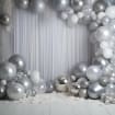 Silver Party Digital Backdrops, Studio Photography Background, Portrait ...
