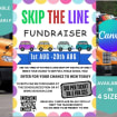 Skip the Line Fundraiser Flyer Template: School PTO PTA (editable Canva ...