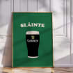 Sláinte Slainte Guinness St Patricks Day Poster Wall Art Print, Irish ...