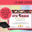 Printable 4th Grade Graduation Certificate 2024 | Star Student ...